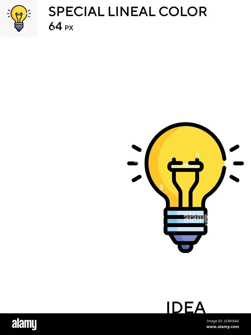 Idea special lineal color vector icon. Idea icons for your business ...