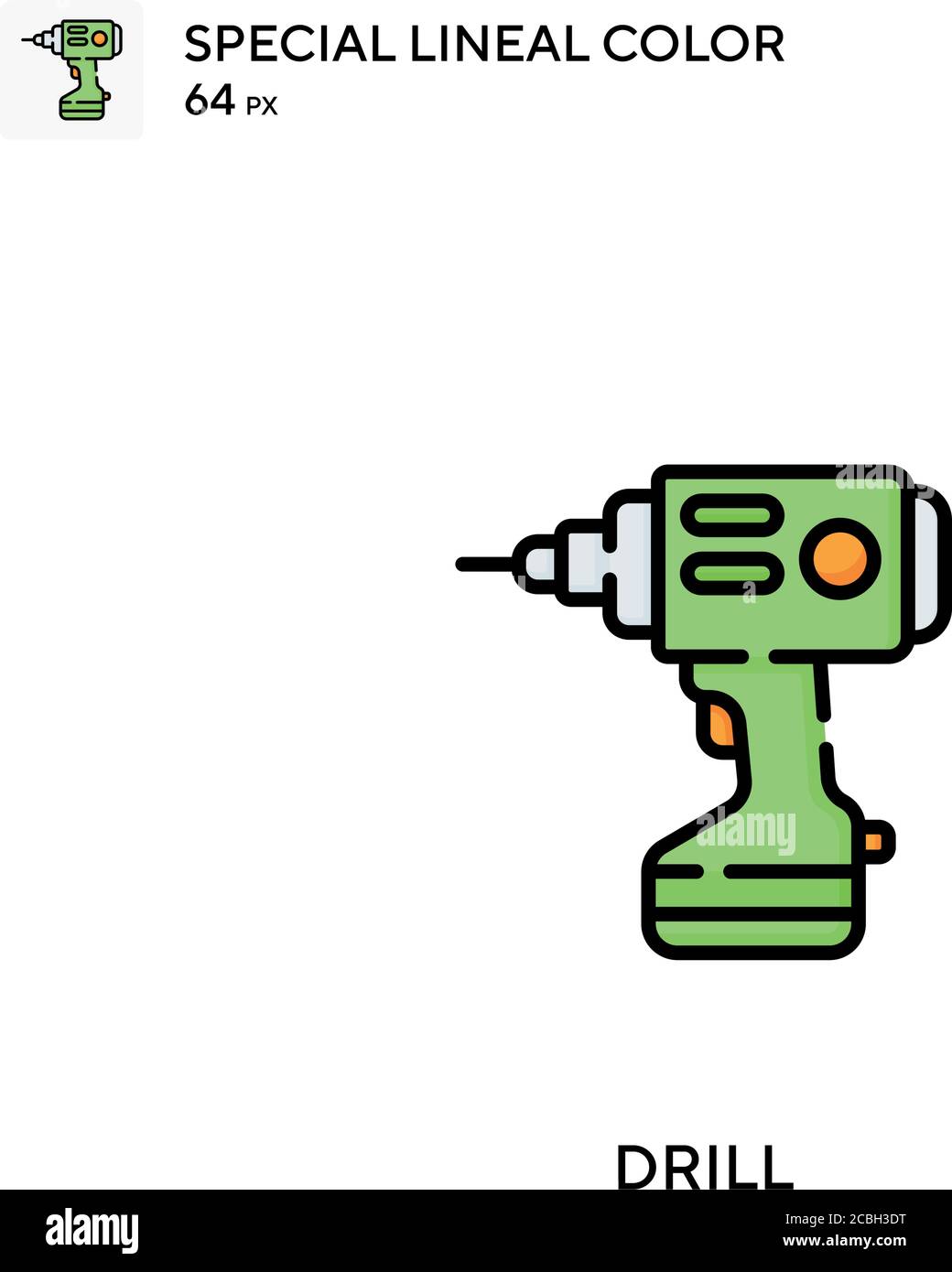 Drill special lineal color vector icon. Drill icons for your business ...