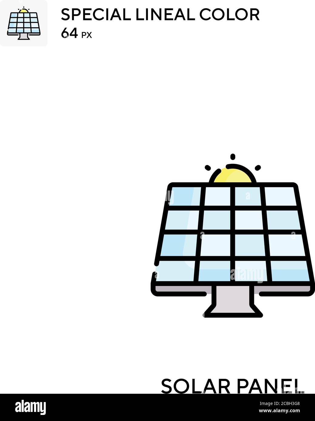 Solar panel special lineal color vector icon. Solar panel icons for ... Solar panel special lineal color vector icon. Solar panel icons for ...