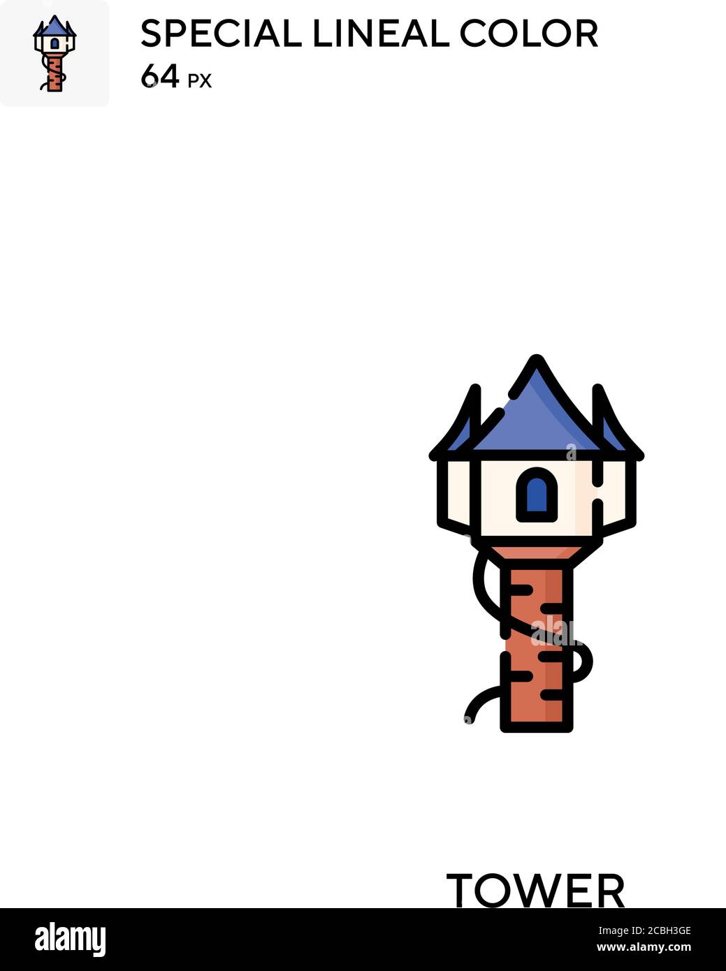 Tower special lineal color vector icon. Tower icons for your business ...