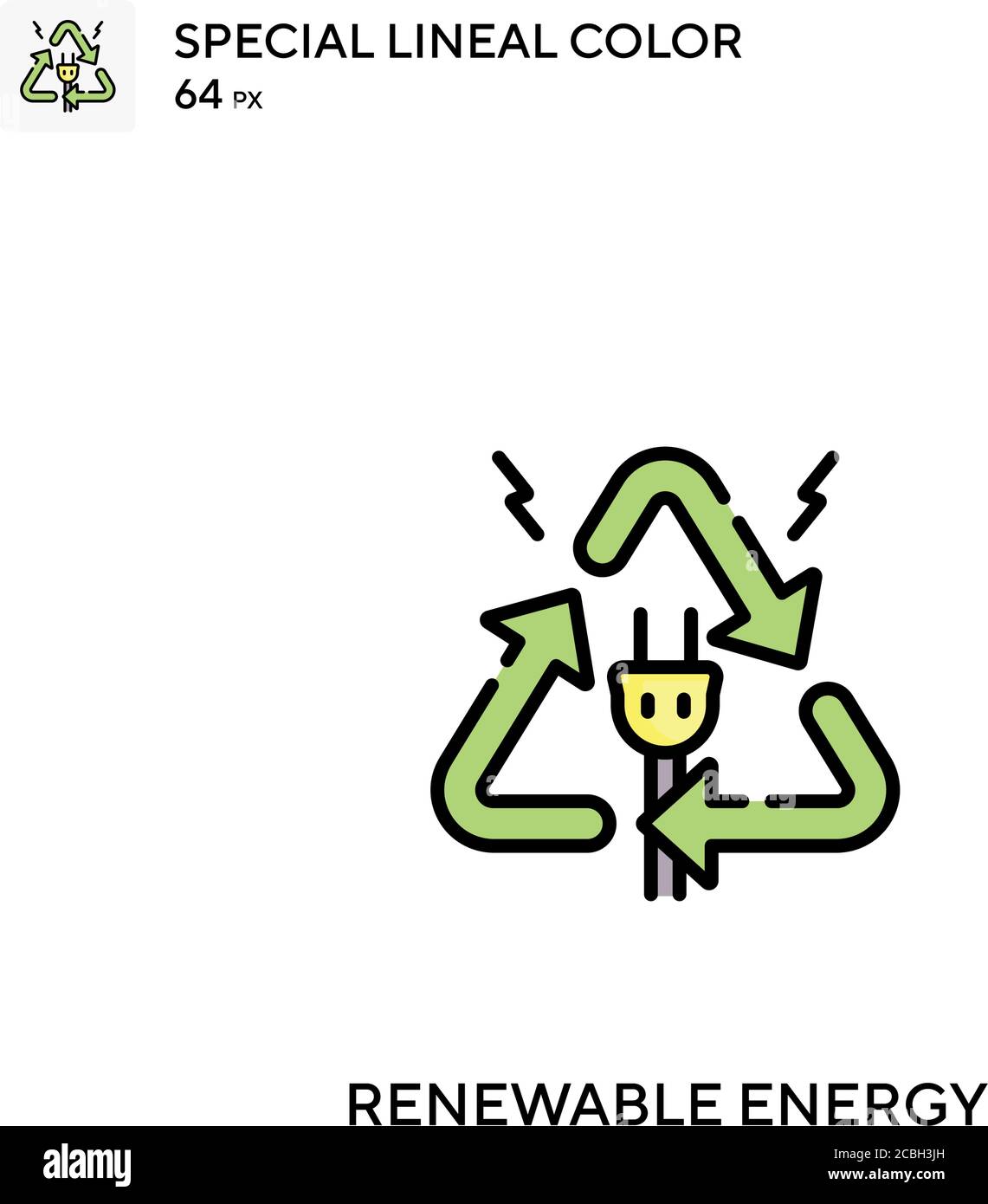 Renewable energy special lineal color vector icon. Renewable energy ... Renewable energy special lineal color vector icon. Renewable energy ...