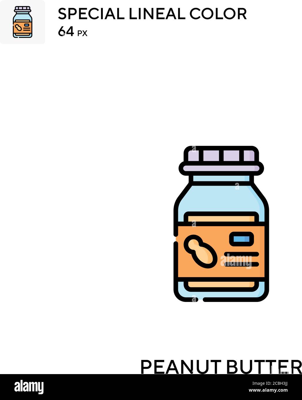 Peanut butter special lineal color vector icon. Peanut butter icons for ...