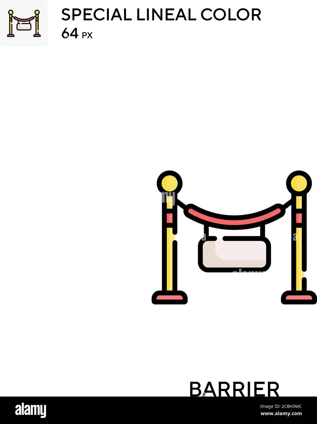 Barrier special lineal color vector icon. Barrier icons for your ... Barrier special lineal color vector icon. Barrier icons for your ...