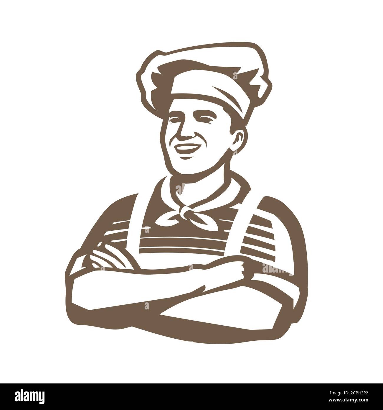 Happy chef logo. Restaurant, cooking, cuisine symbol Stock Vector Image ...
