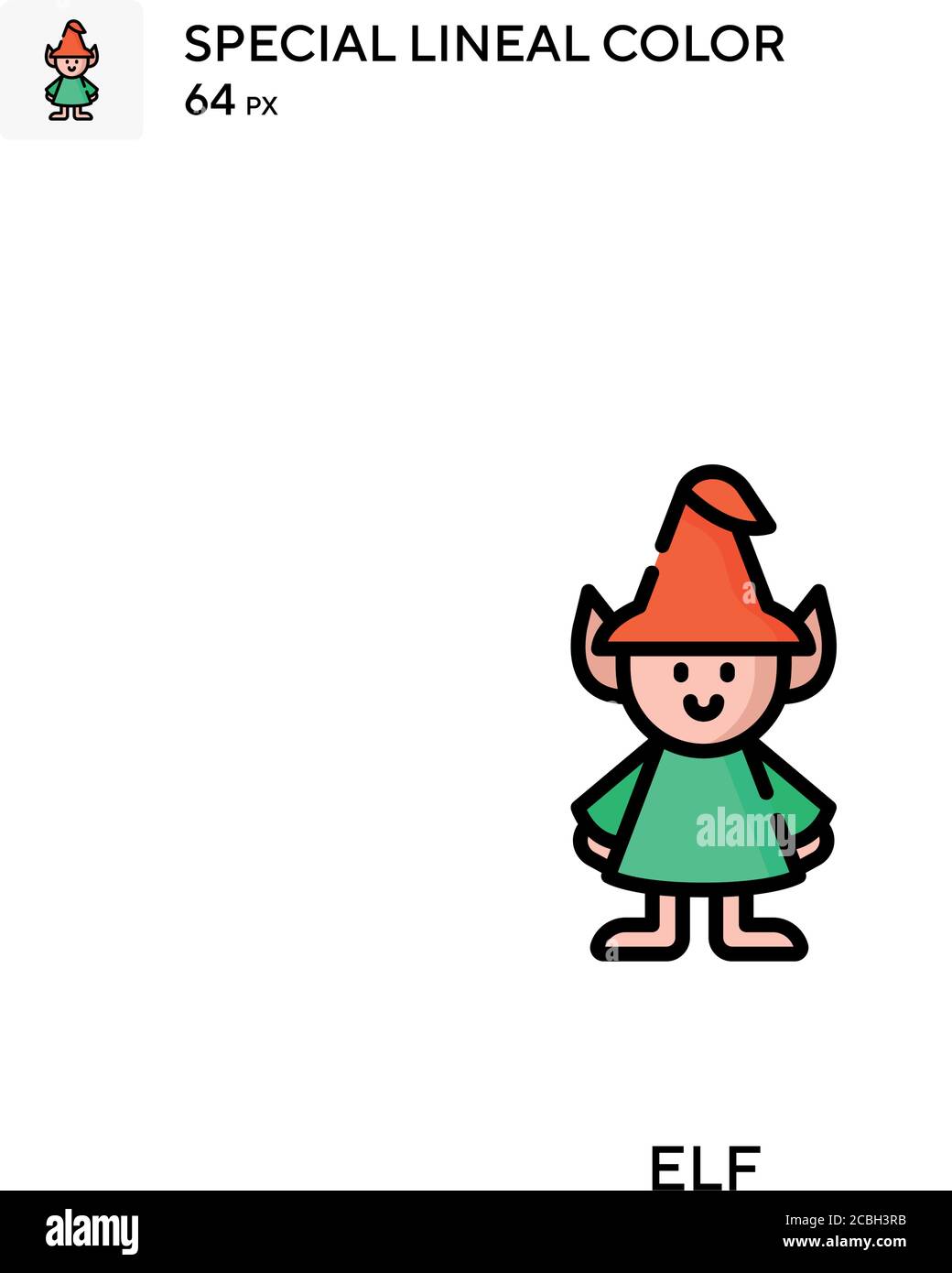 Elf special lineal color vector icon. Elf icons for your business ...