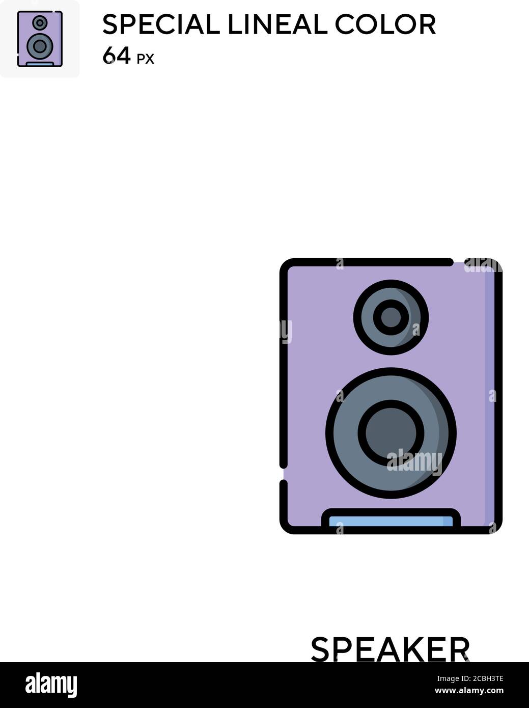 Speaker special lineal color vector icon. Speaker icons for your ...