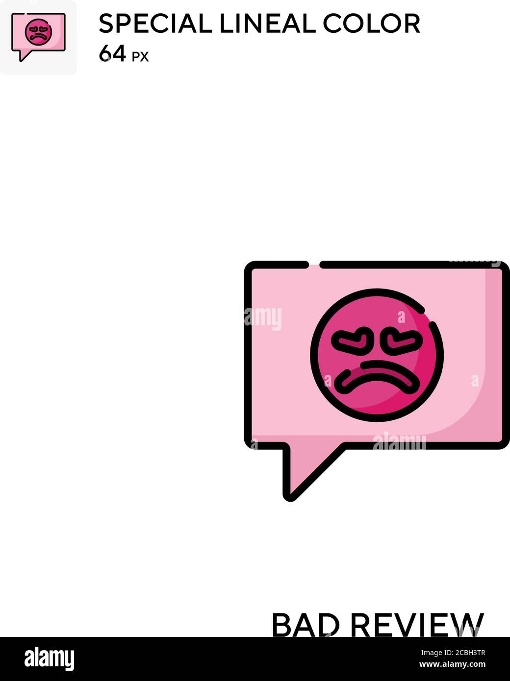 Bad review special lineal color vector icon. Bad review icons for your ...