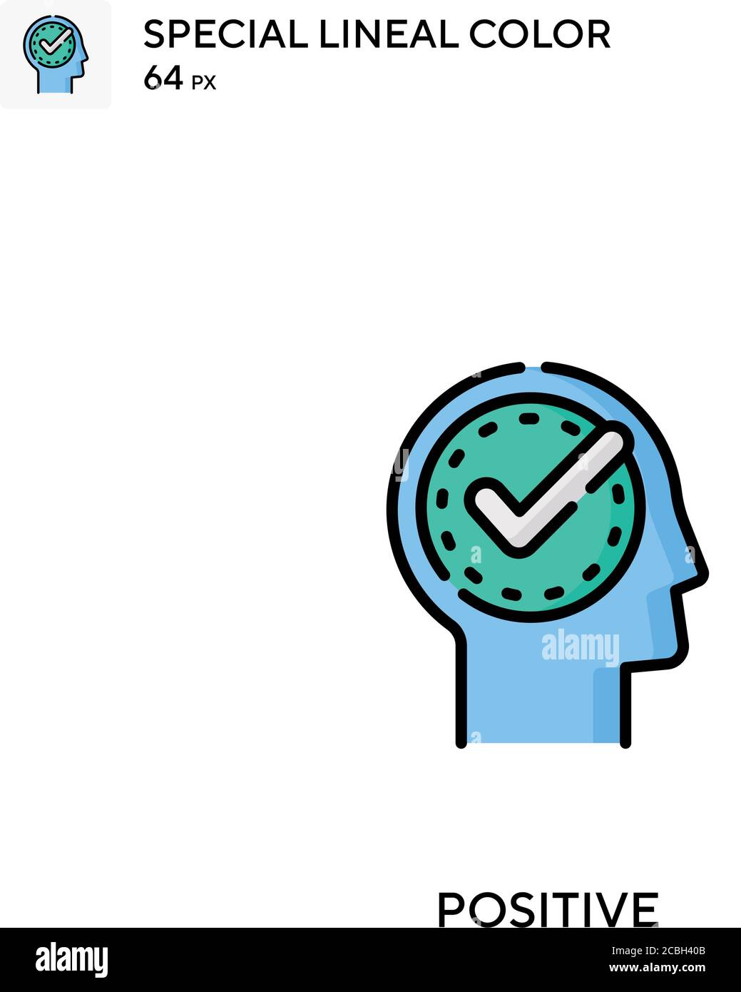 Positive special lineal color vector icon. Positive icons for your ...