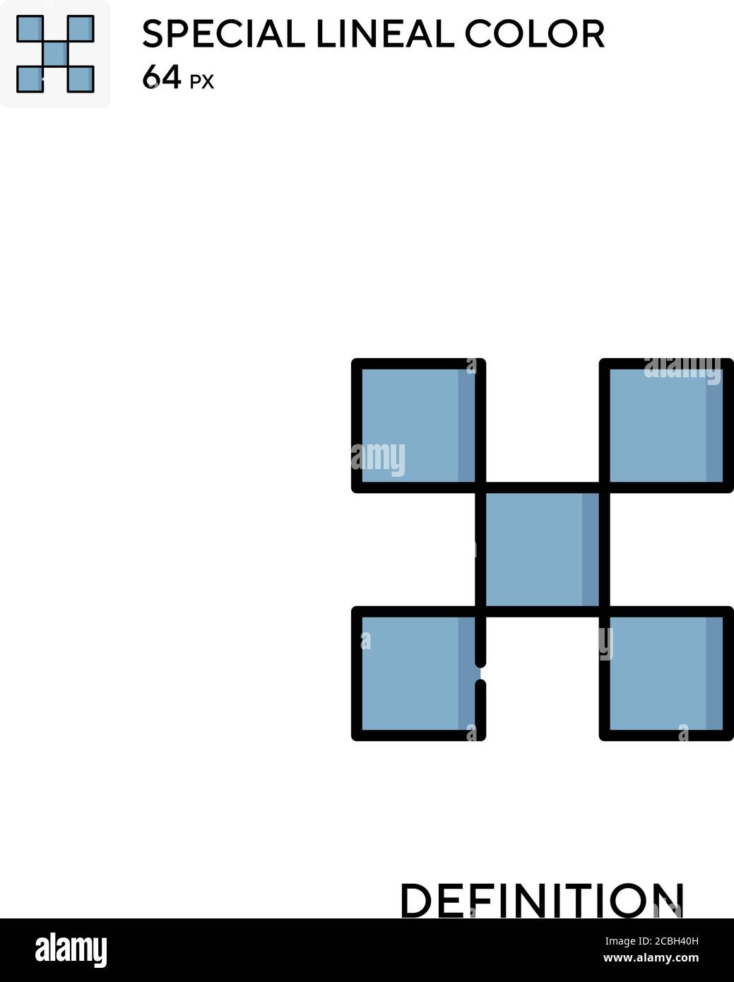 Definition special lineal color vector icon. Definition icons for your ...