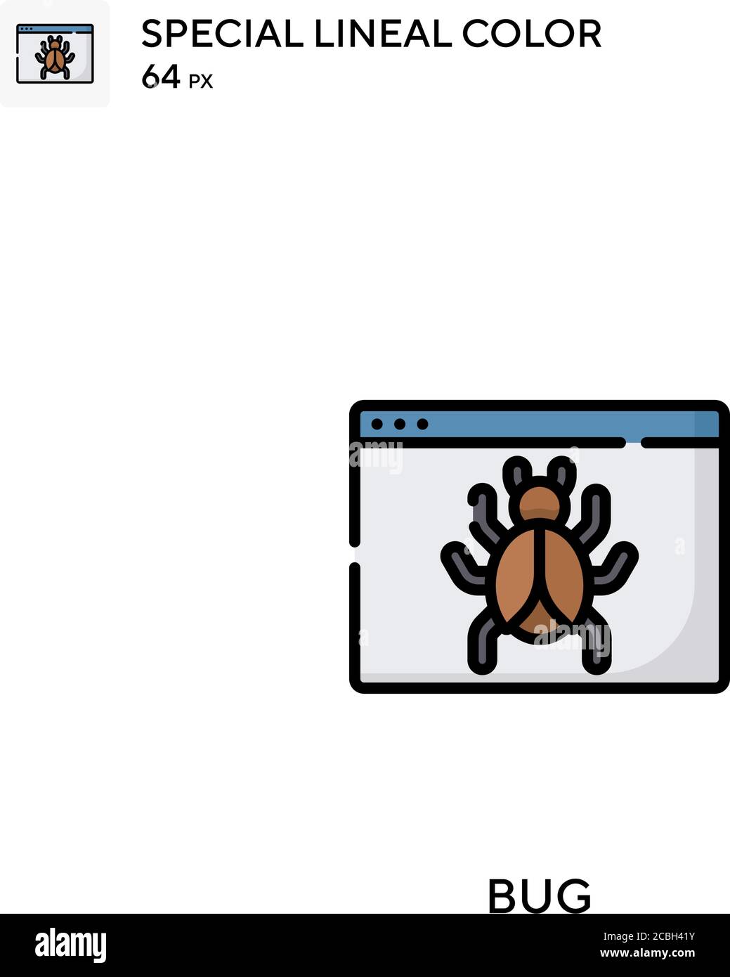 Bug special lineal color vector icon. Bug icons for your business ...