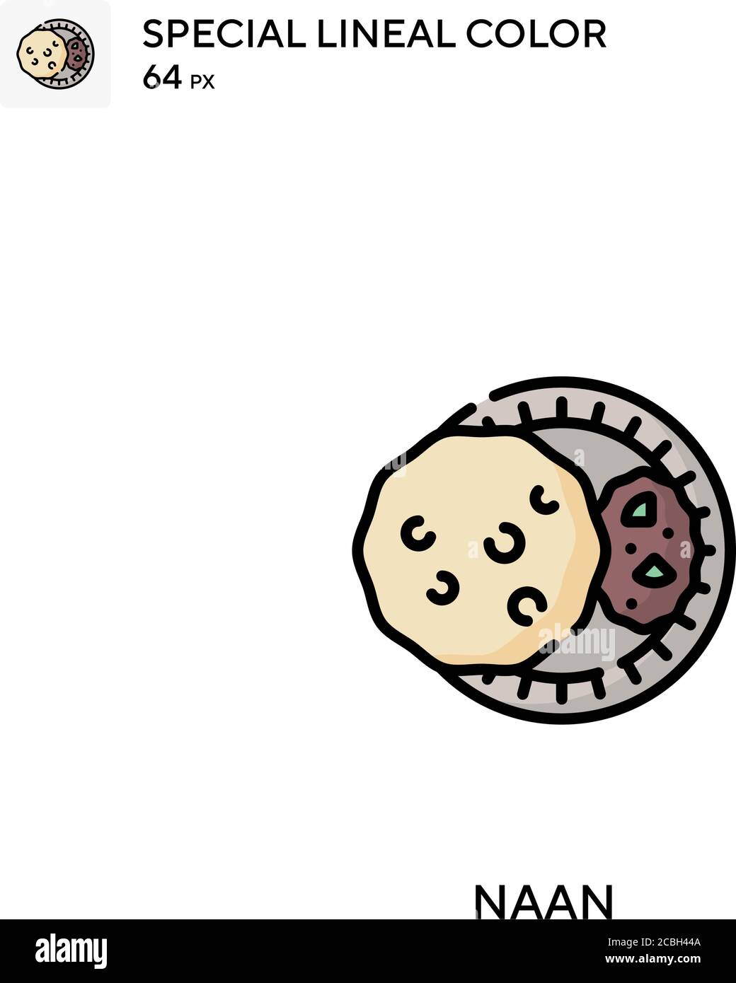 Garlic naan bread Stock Vector Images - Alamy