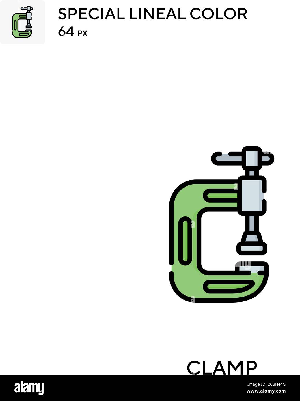 Clamp special lineal color vector icon. Clamp icons for your business ...