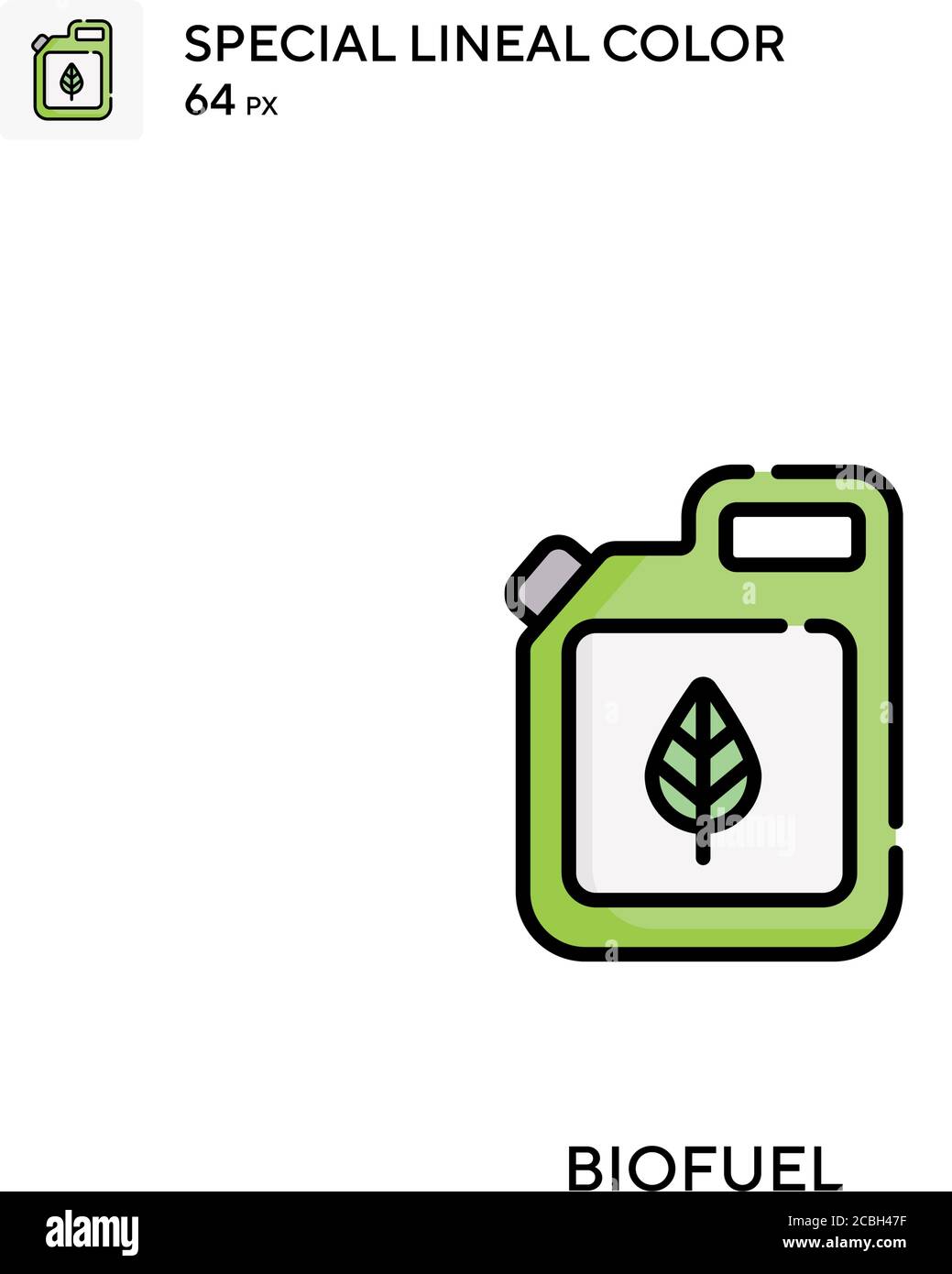 Biofuel special lineal color vector icon. Biofuel icons for your ...