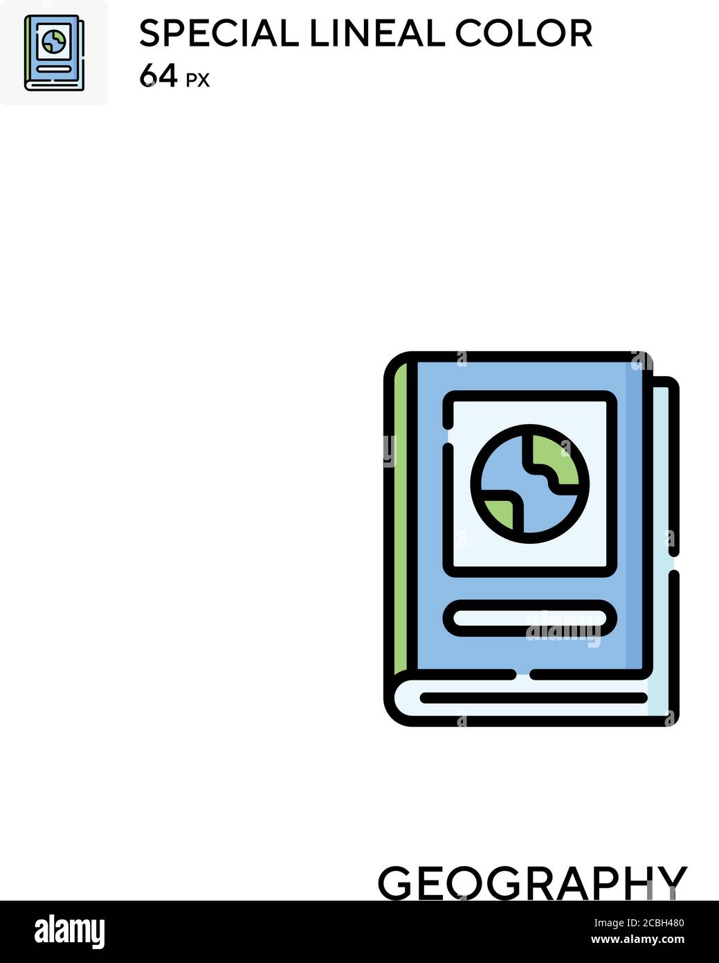 Geography special lineal color vector icon. Geography icons for your ...
