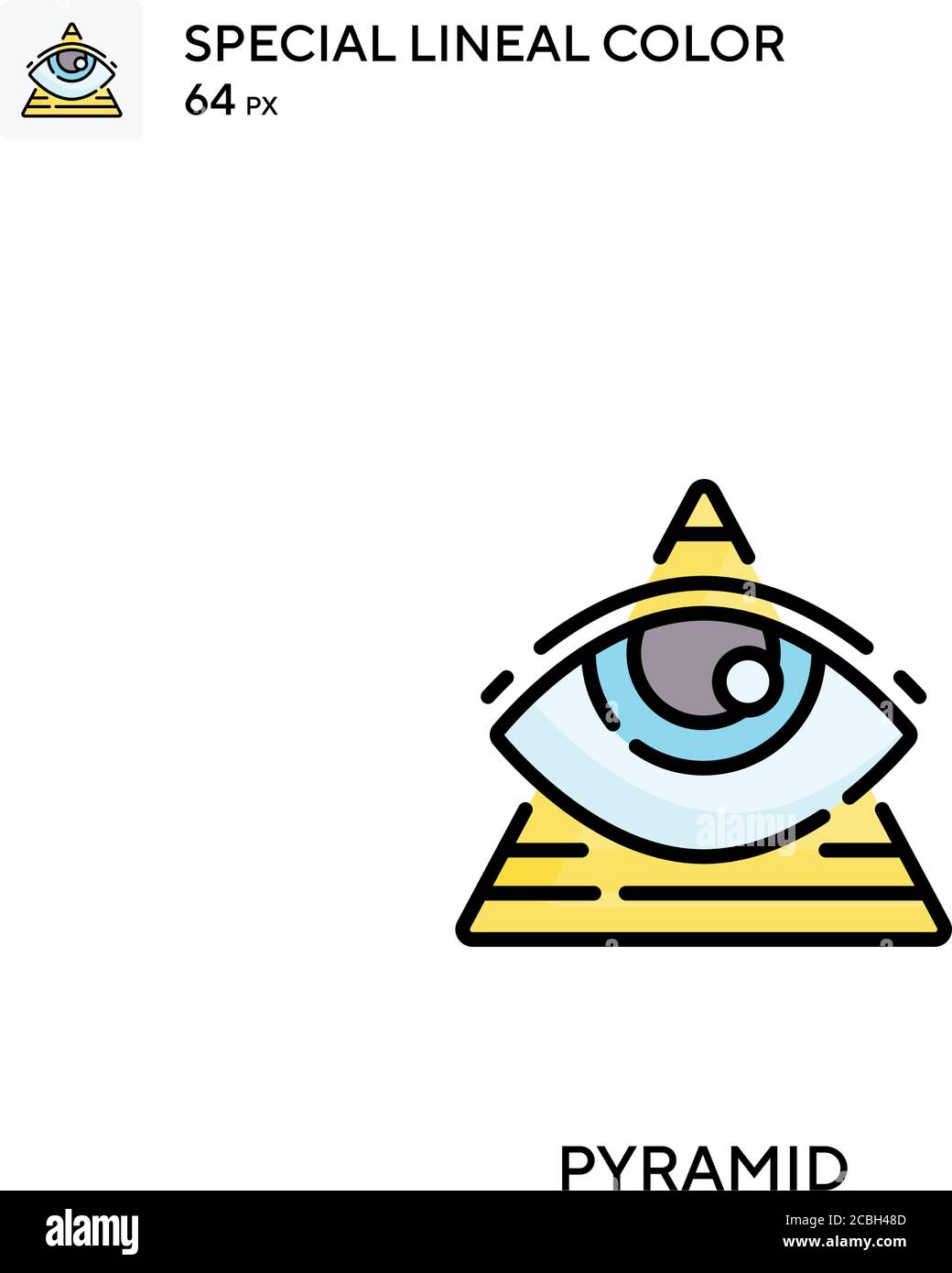 Pyramid special lineal color vector icon. Pyramid icons for your ...
