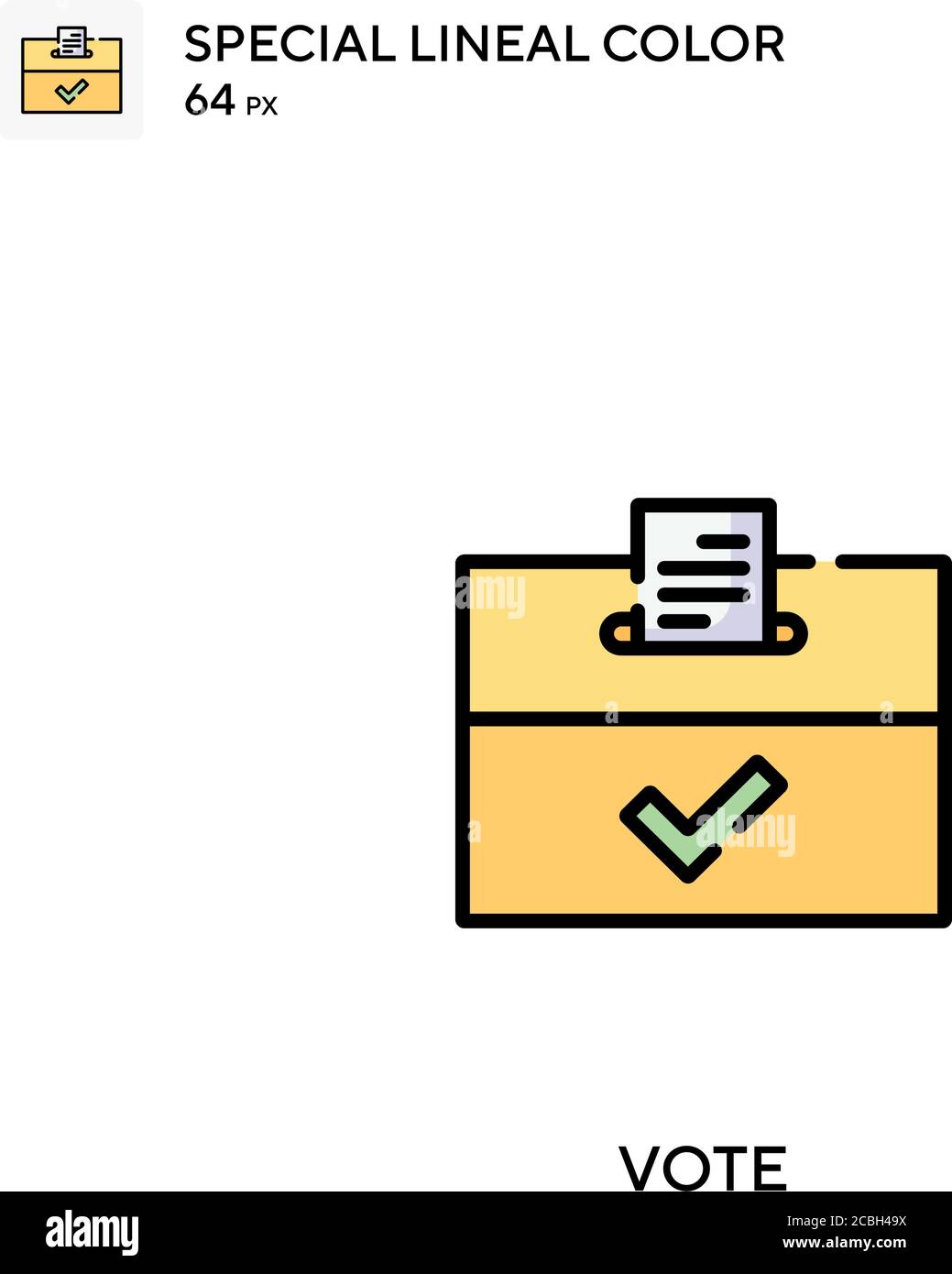 Vote special lineal color vector icon. Vote icons for your business ...