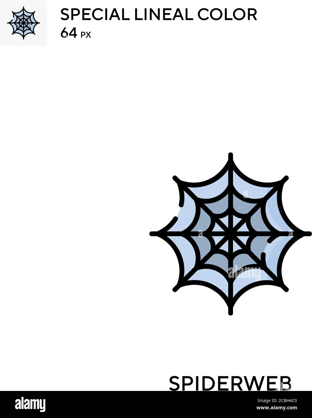 Spiderweb special lineal color vector icon. Spiderweb icons for your ...