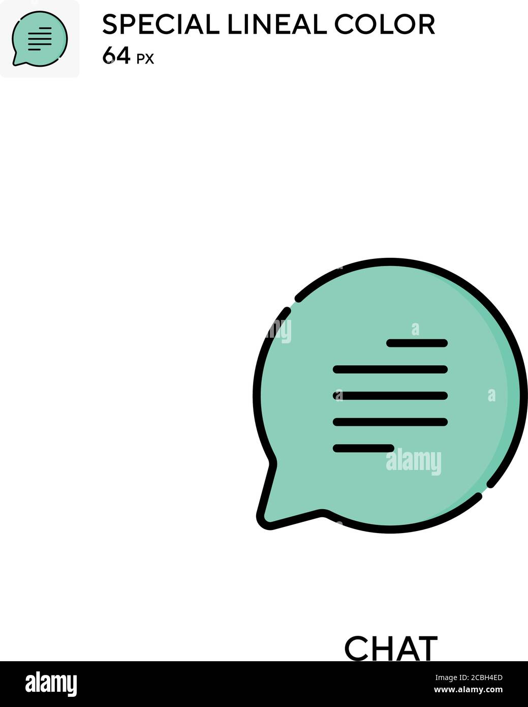 Chat special lineal color vector icon. Chat icons for your business ...
