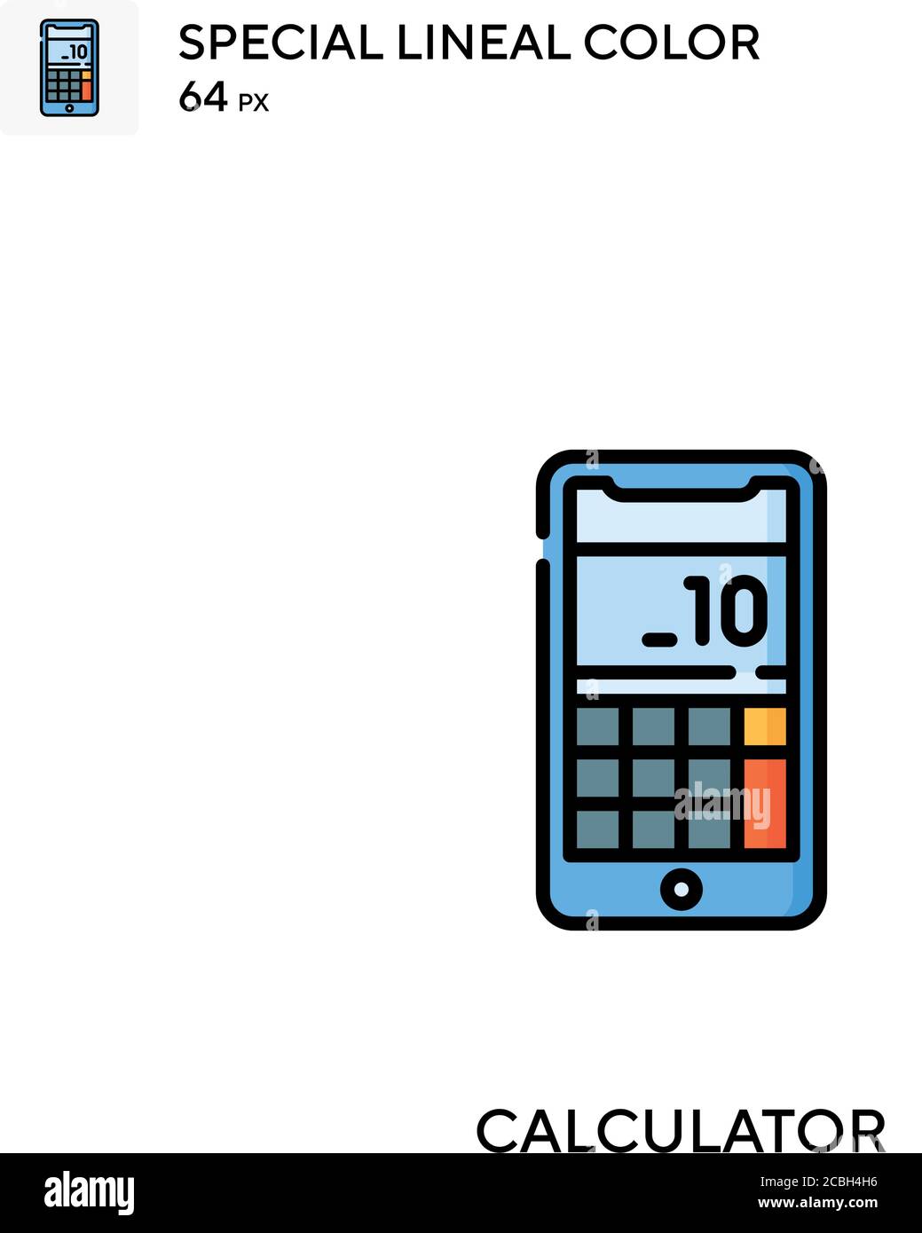 Calculator special lineal color vector icon. Calculator icons for your ...