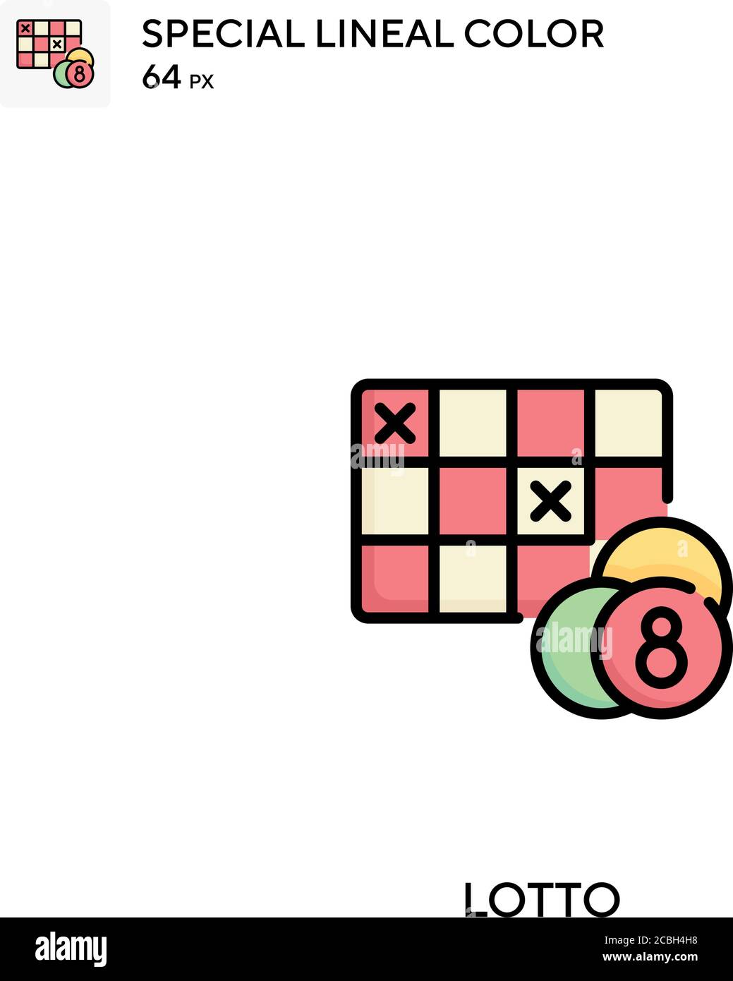 Lotto special lineal color vector icon. Lotto icons for your business ...