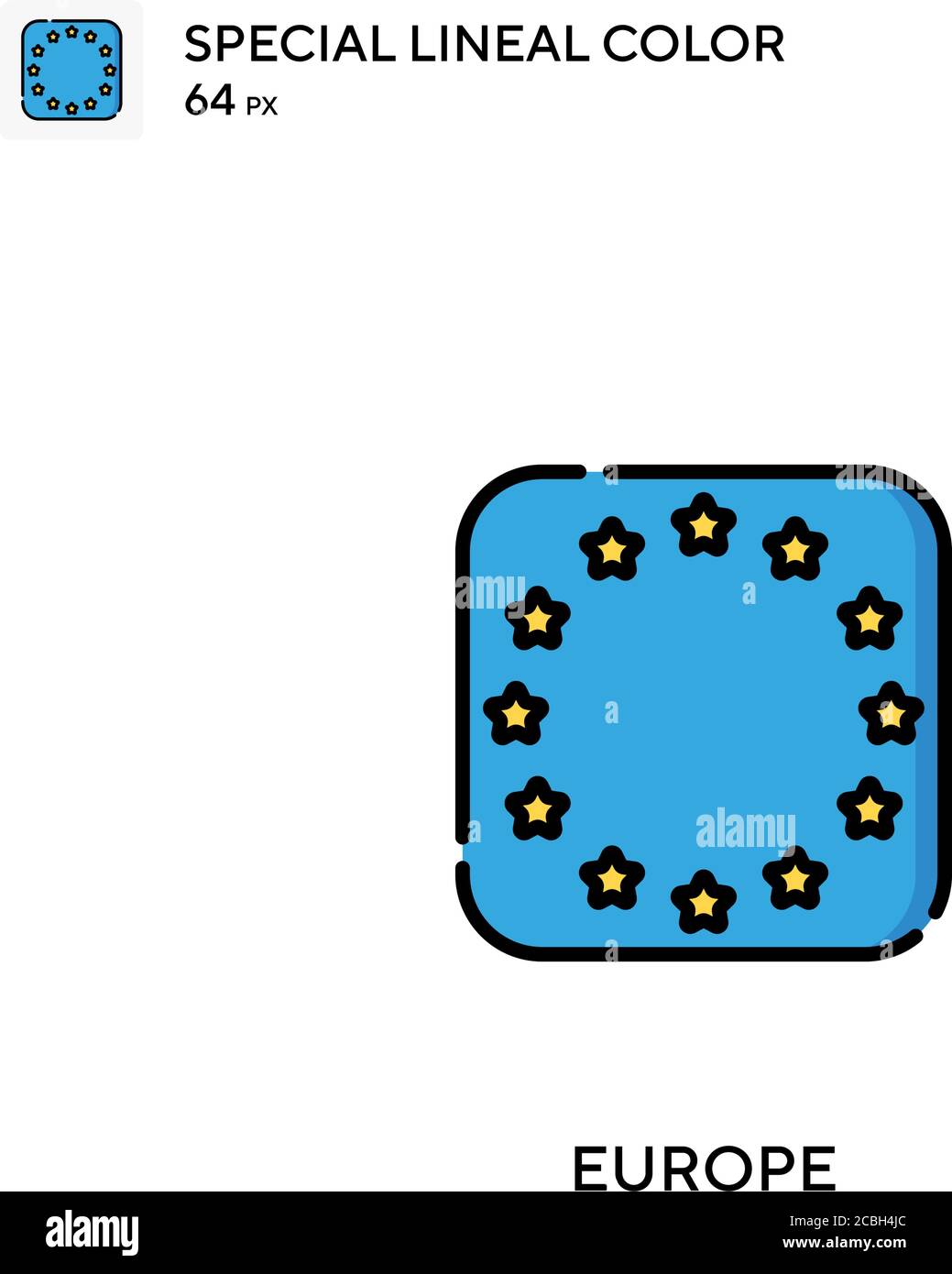 Europe special lineal color vector icon. Europe icons for your business ...