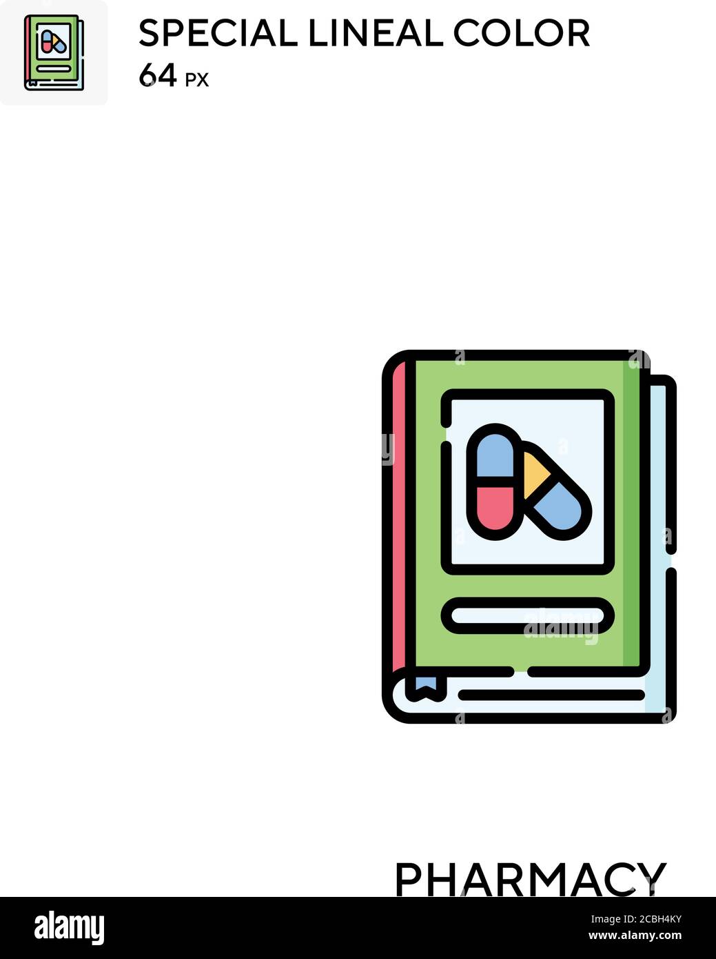 Pharmacy special lineal color vector icon. Pharmacy icons for your ...