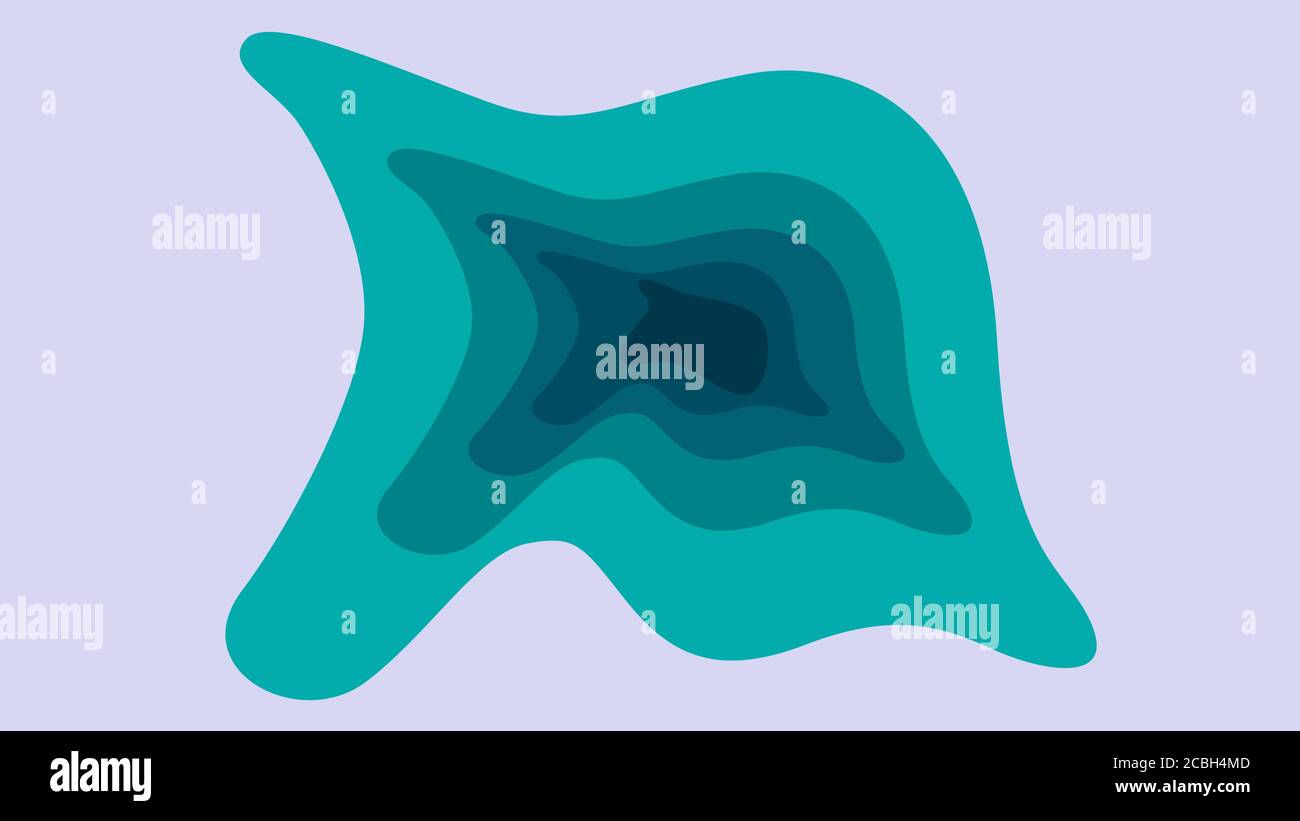 vector illustration of an abstract pond filled with water Stock Vector ...