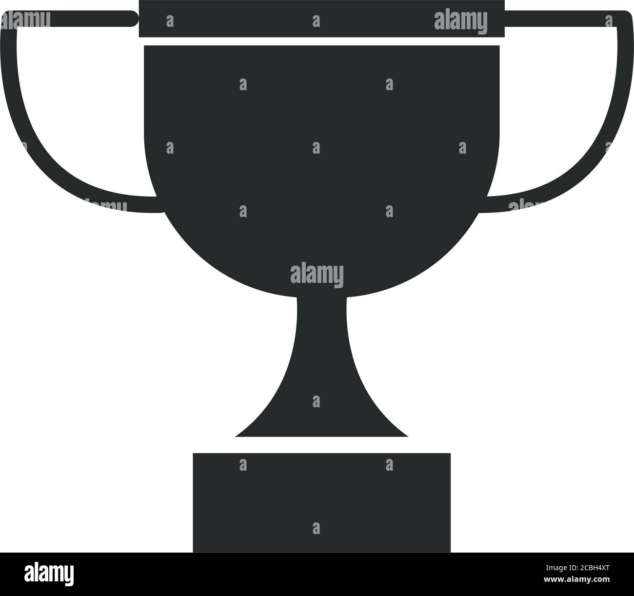 trophy award prize success silhouette icon design vector illustration ...