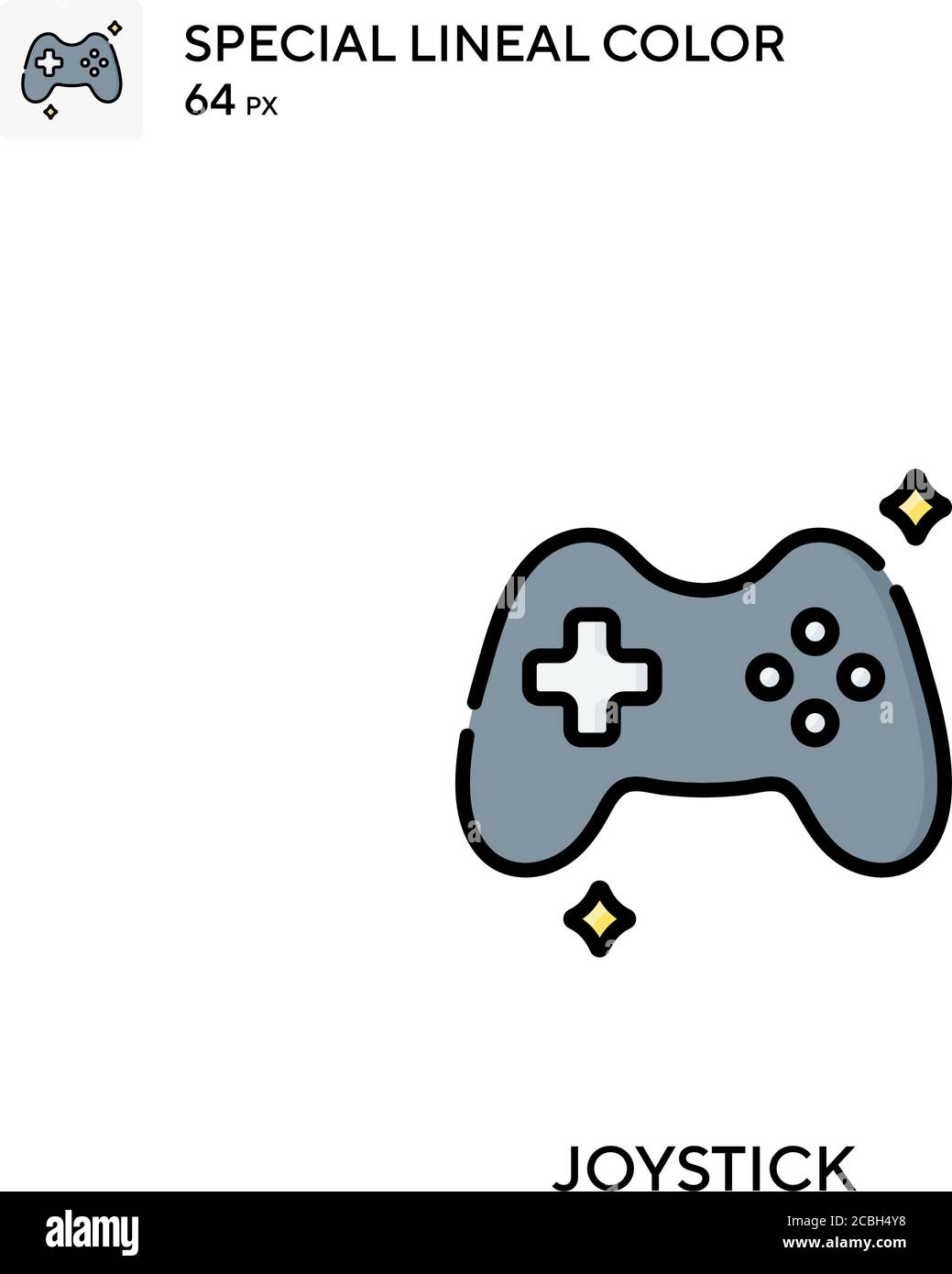 Joystick special lineal color vector icon. Joystick icons for your ...