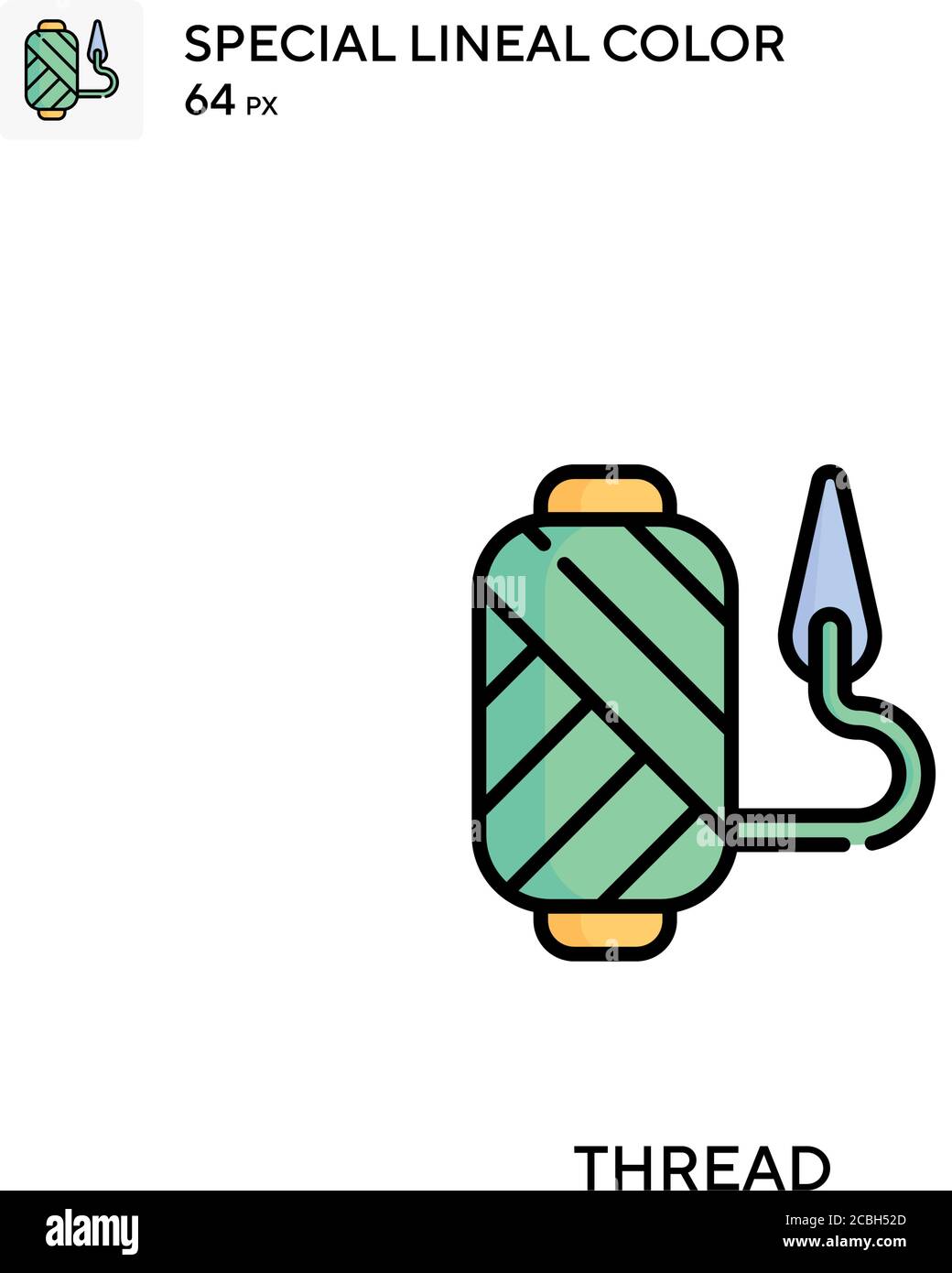 Thread special lineal color vector icon. Thread icons for your business ...