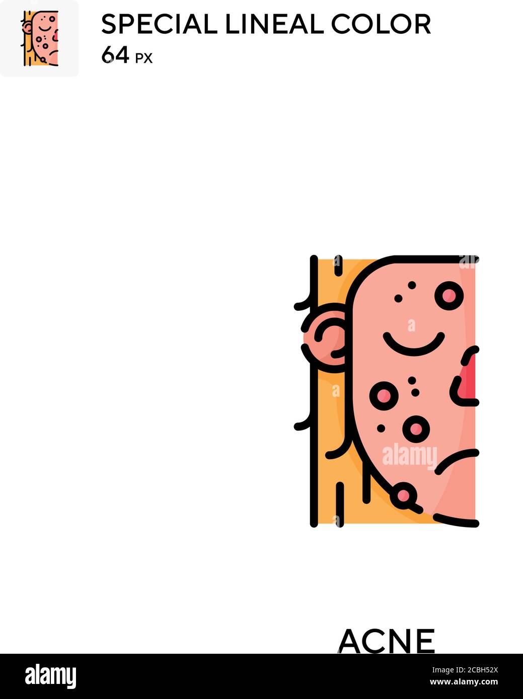 Acne special lineal color vector icon. Acne icons for your business ...