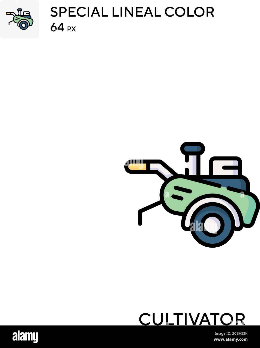 Cultivator special lineal color vector icon. Cultivator icons for your ...
