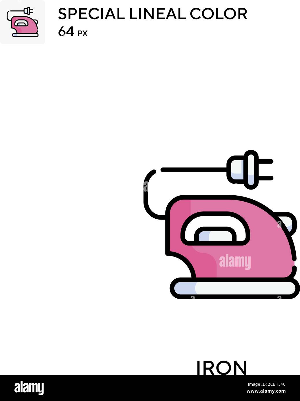 Iron special lineal color vector icon. Iron icons for your business ...