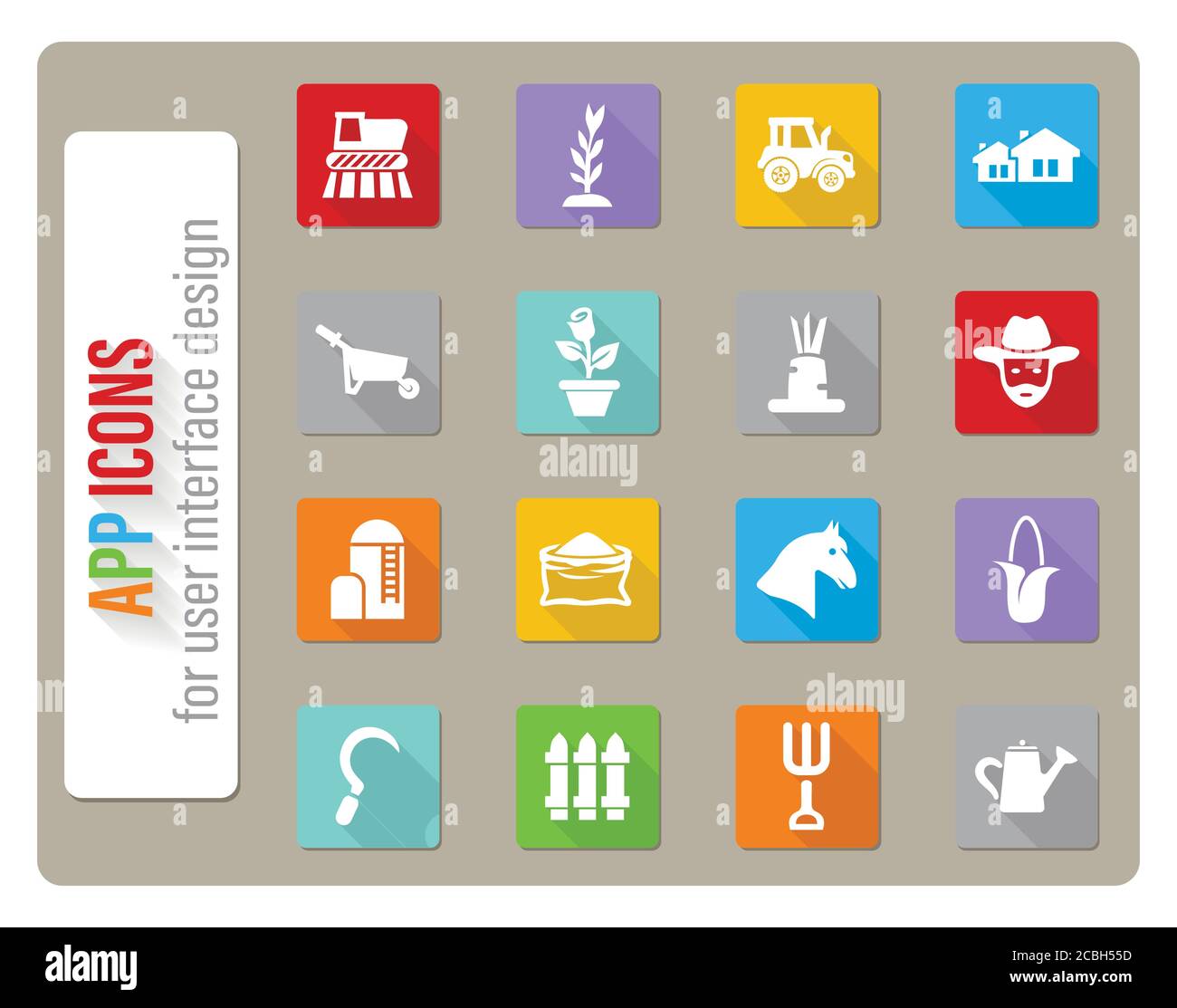 agriculture icon set Stock Vector Image & Art - Alamy