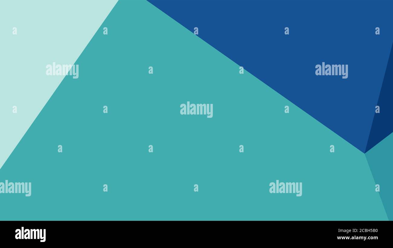 vector illustration of a blue and green abstract geometric background ...