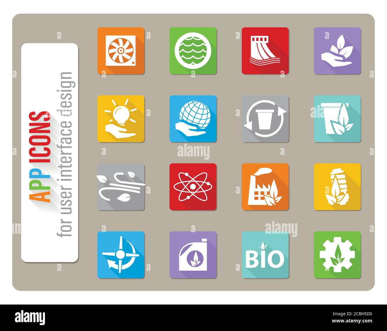 alternative energy icon set Stock Vector Image & Art - Alamy