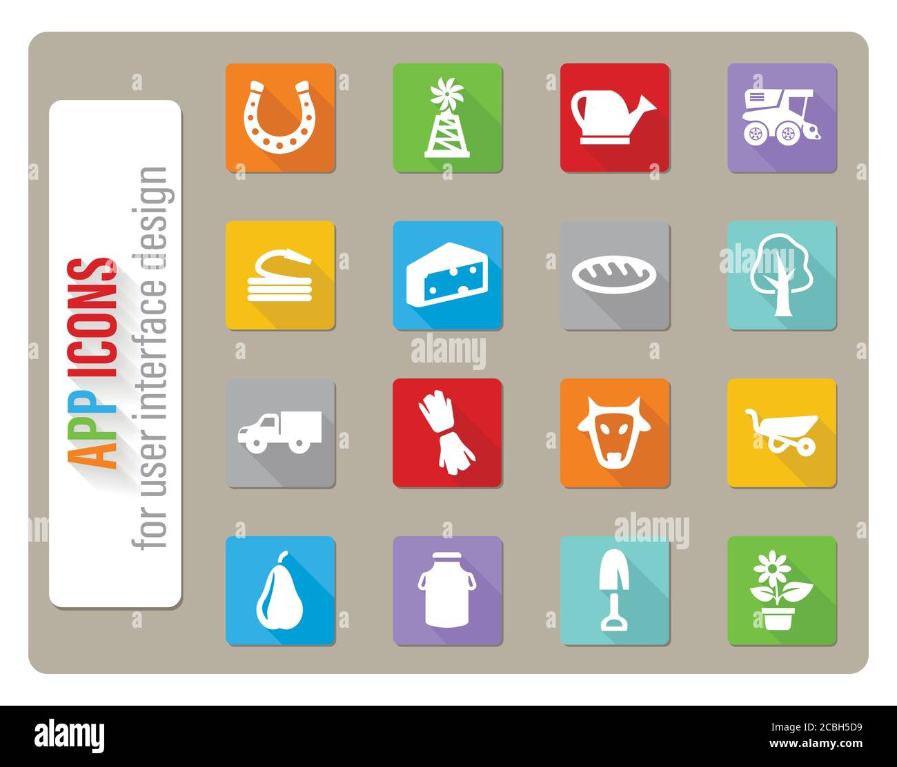 agriculture icon set Stock Vector Image & Art - Alamy