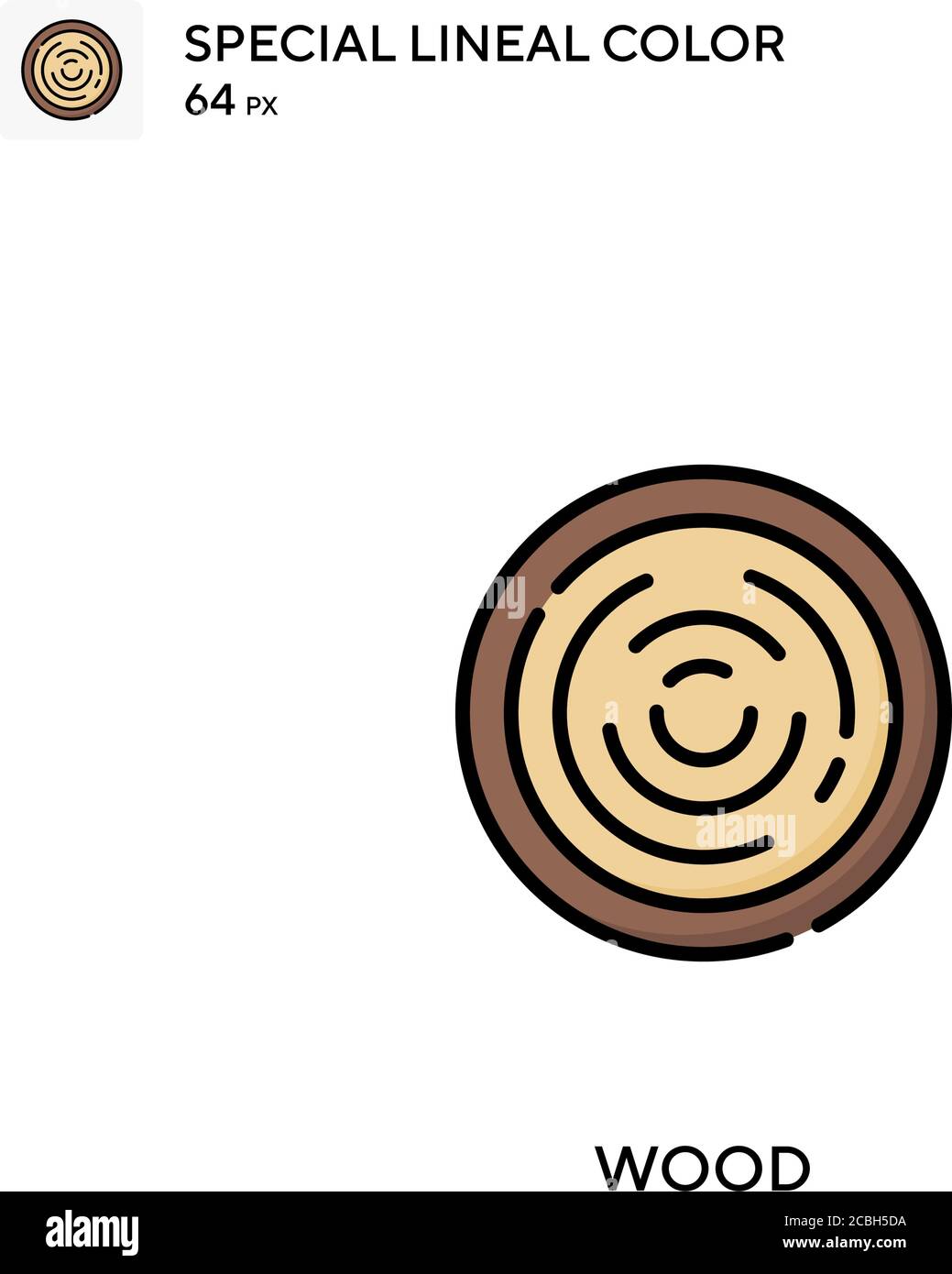 Wood special lineal color vector icon. Wood icons for your business ...