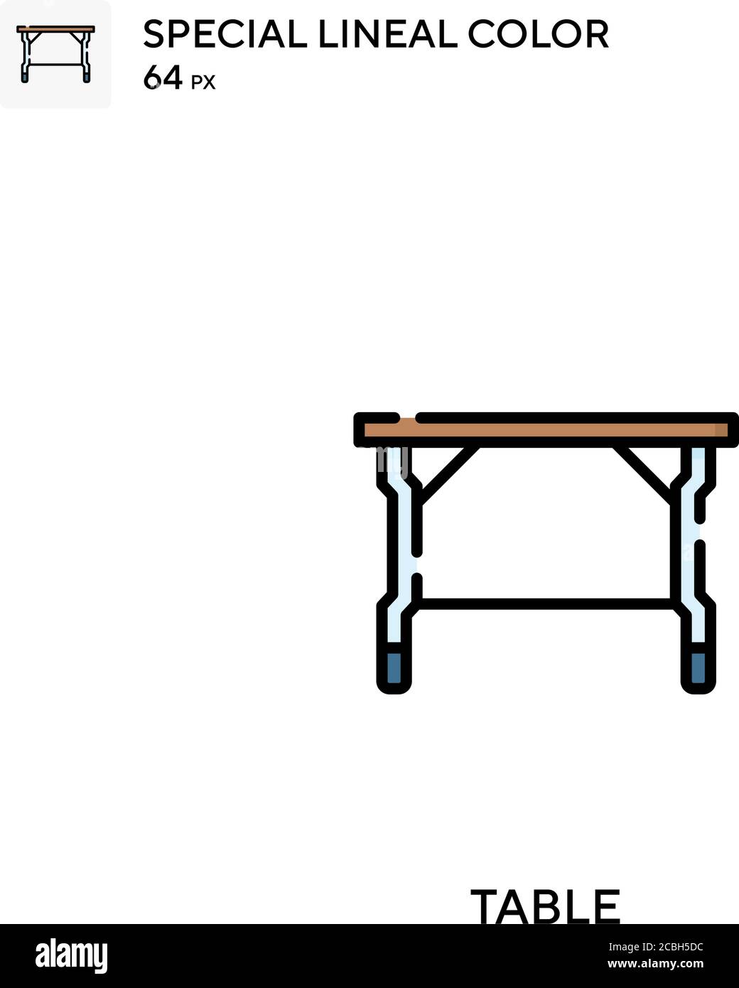 Table special lineal color vector icon. Table icons for your business ...