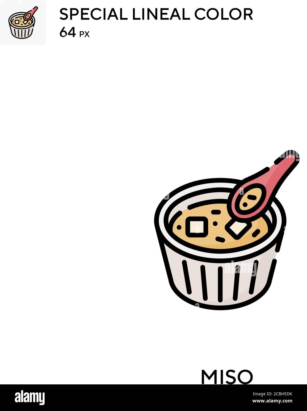 Miso special lineal color vector icon. Miso icons for your business ...