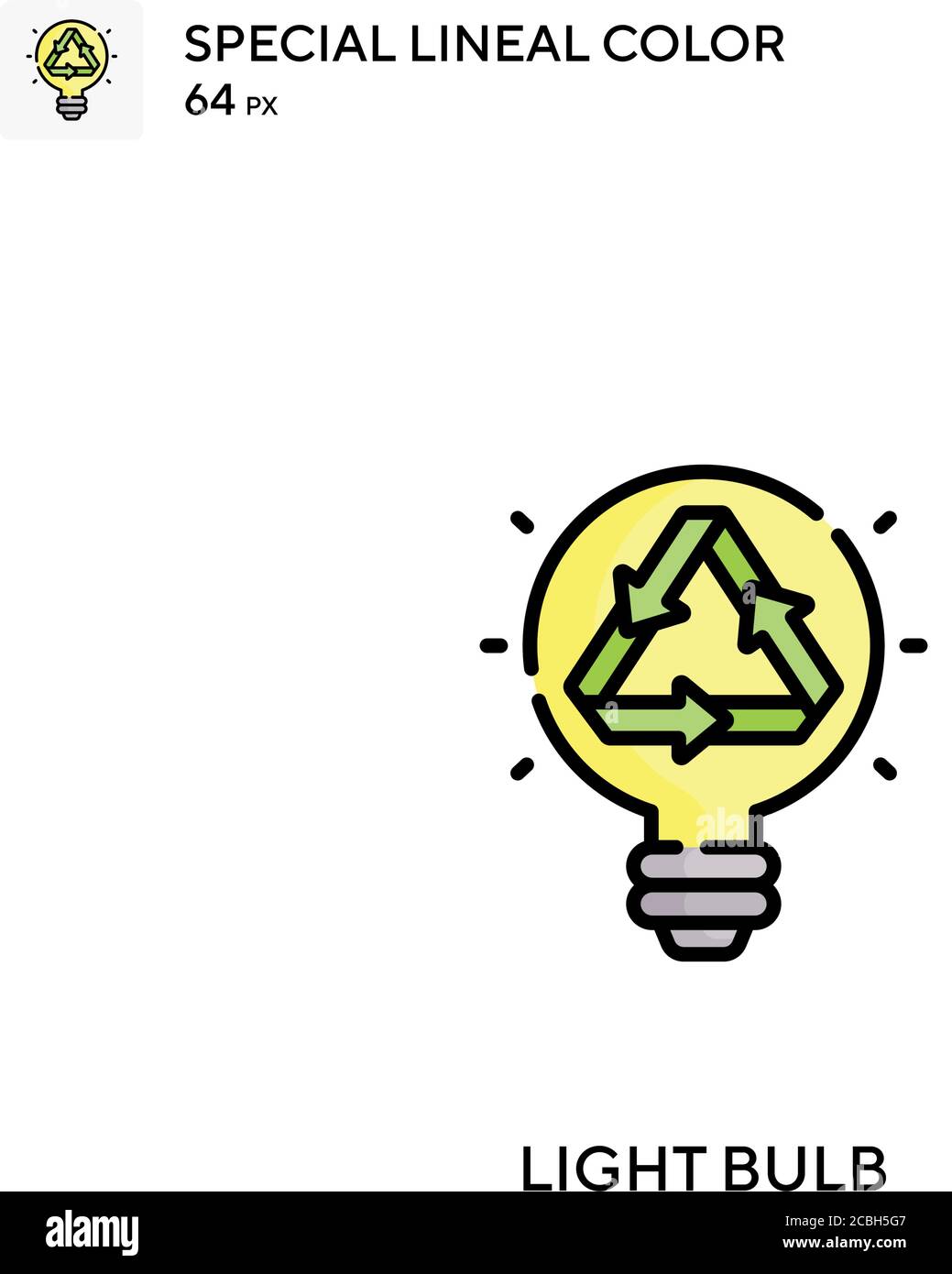 Light bulb special lineal color vector icon. Light bulb icons for your ...