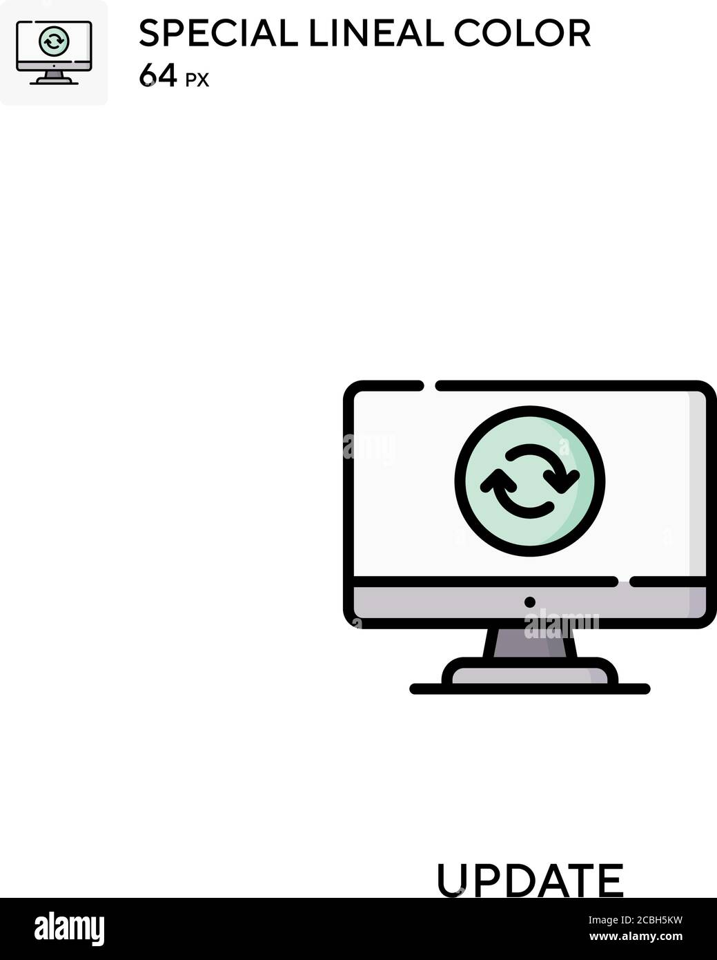 Update special lineal color vector icon. Update icons for your business ...