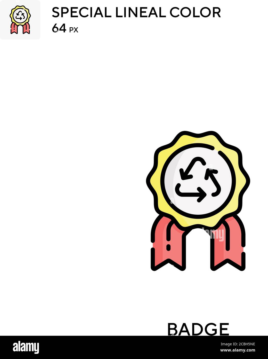 Badge special lineal color vector icon. Badge icons for your business ...