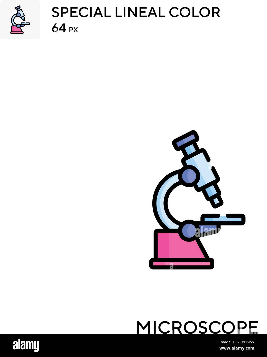 Microscope special lineal color vector icon. Microscope icons for your ...