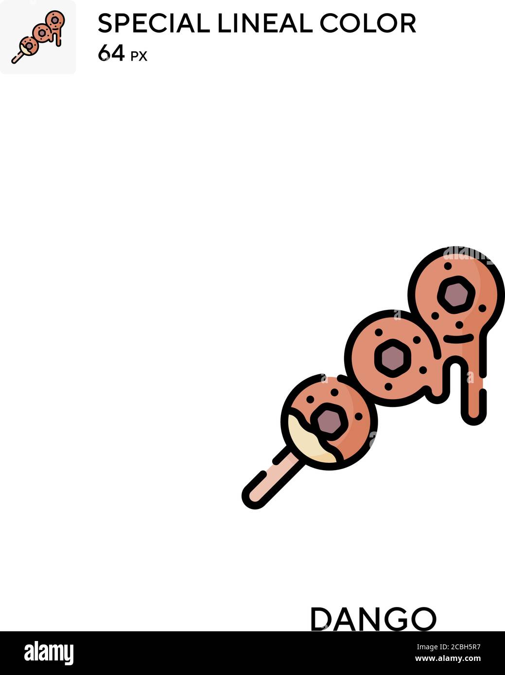 Dango special lineal color vector icon. Dango icons for your business ...