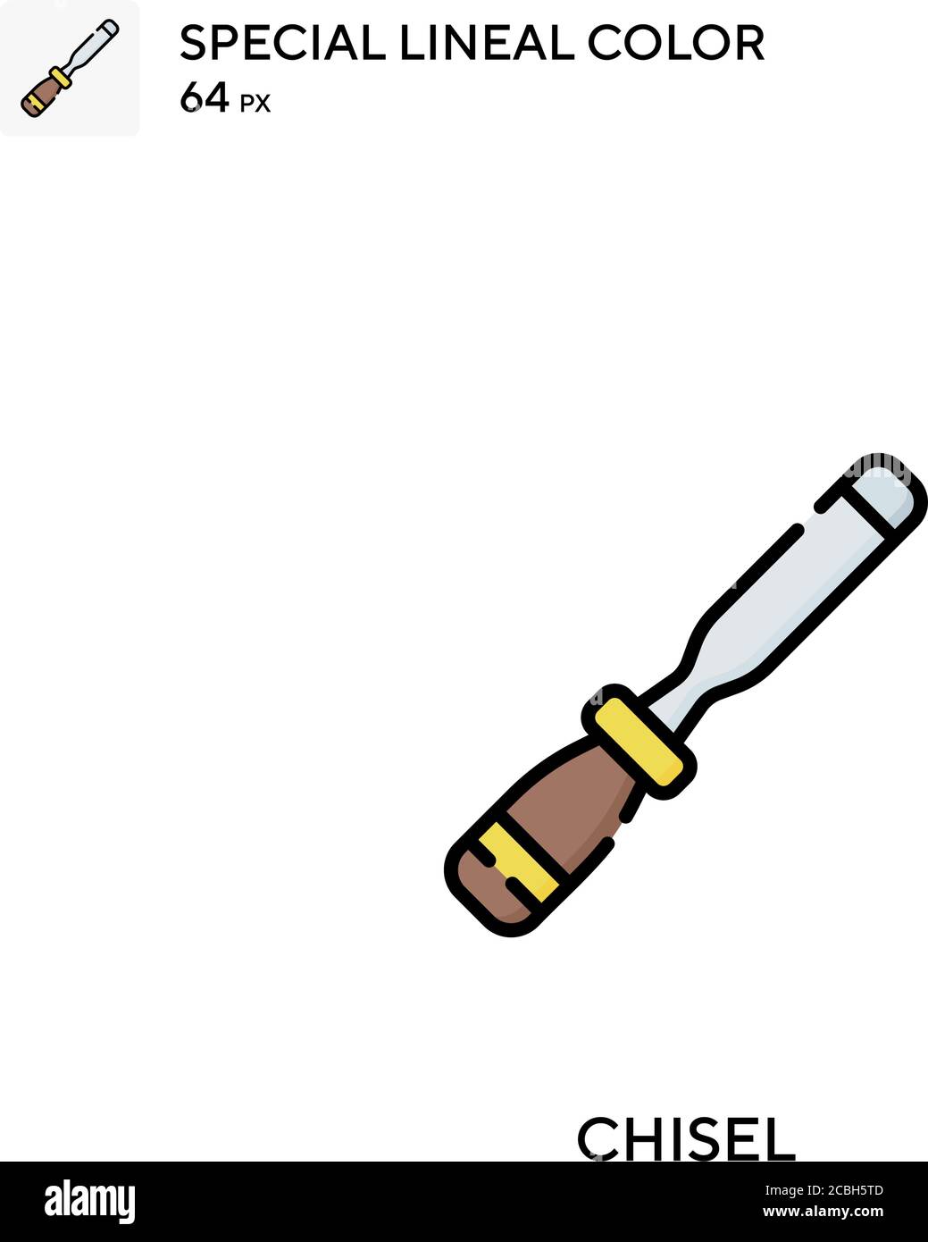 Chisel special lineal color vector icon. Chisel icons for your business project Stock Vector ...