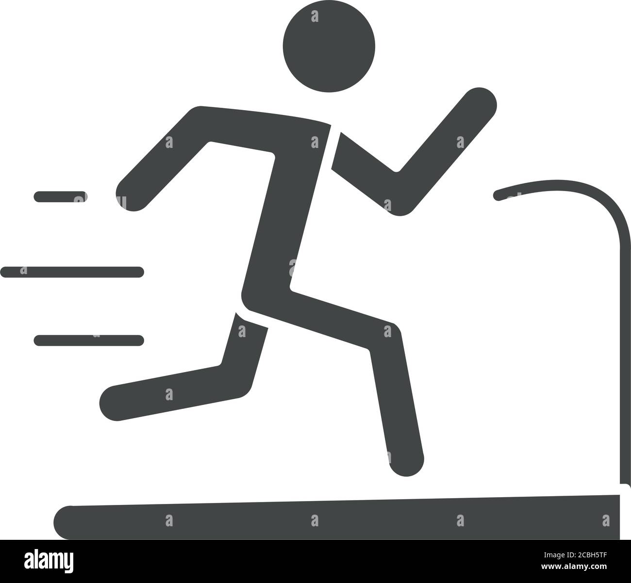 man running on the runway speed sport race silhouette icon design ...