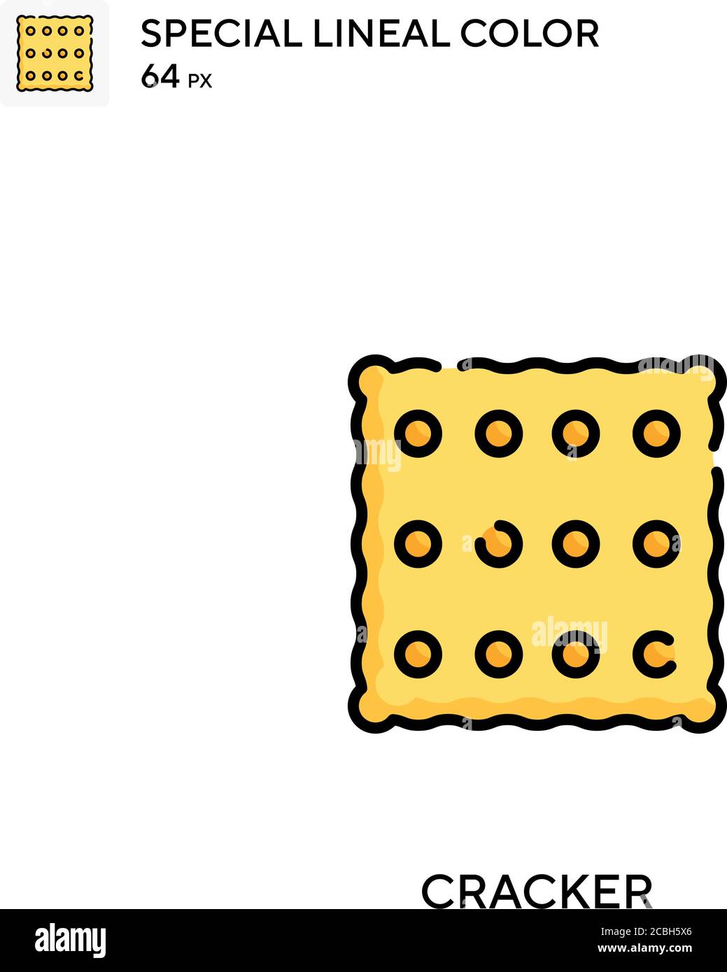 Cracker special lineal color vector icon. Cracker icons for your ...