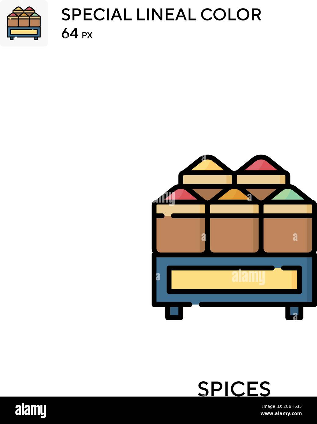 Spices special lineal color vector icon. Spices icons for your business ...