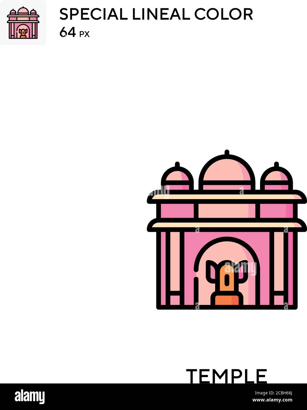 Temple special lineal color vector icon. Temple icons for your business ...